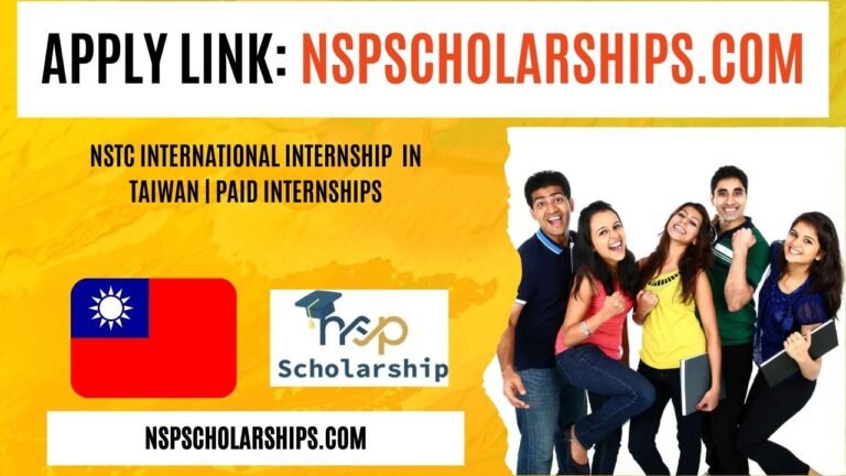NSTC International Internship 2025 in Taiwan | Paid Internships